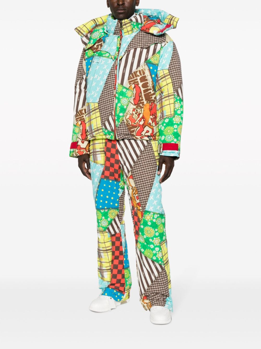 ERL ERL Patchwork Padded Hooded Jacket