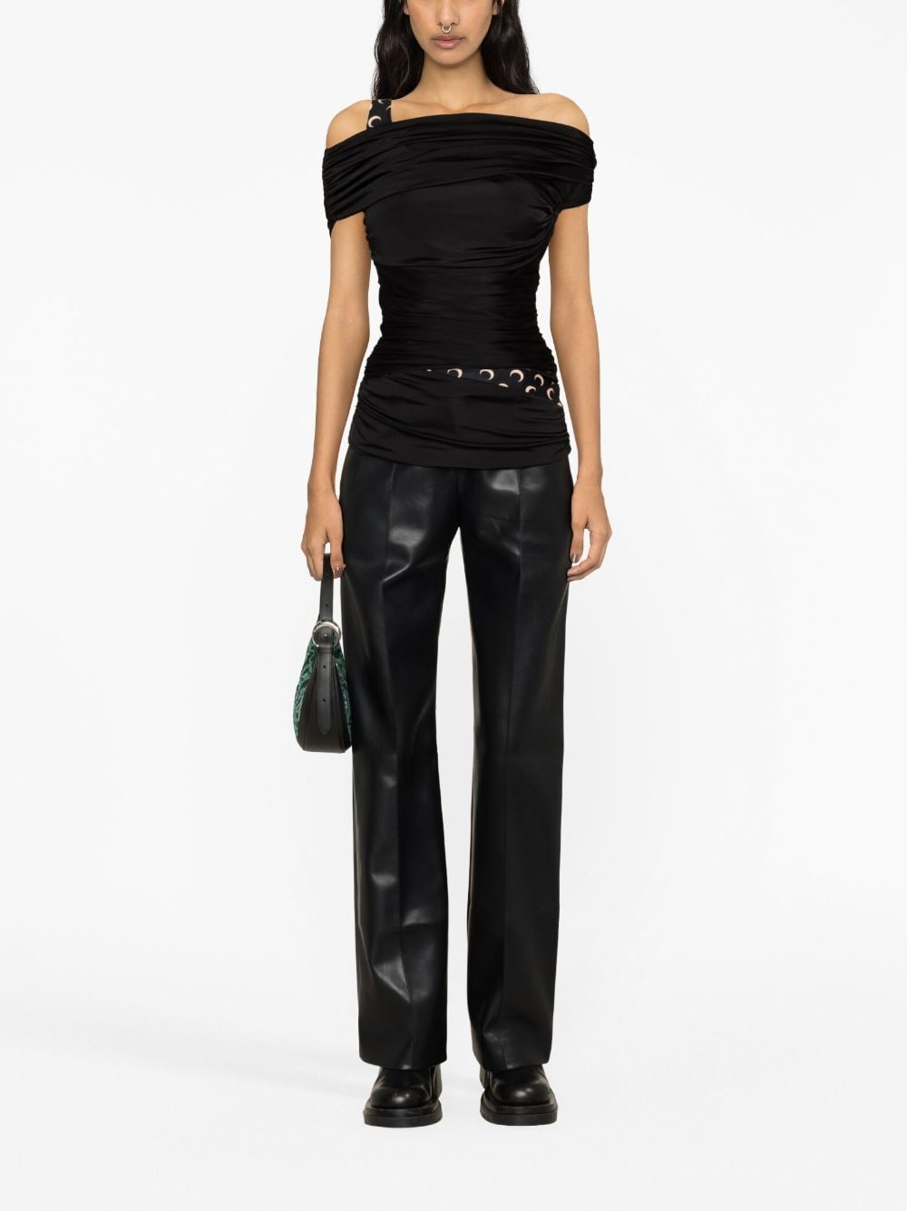 MARINE SERRE Marine Serre Body Shelter Off-the-Shoulder Top