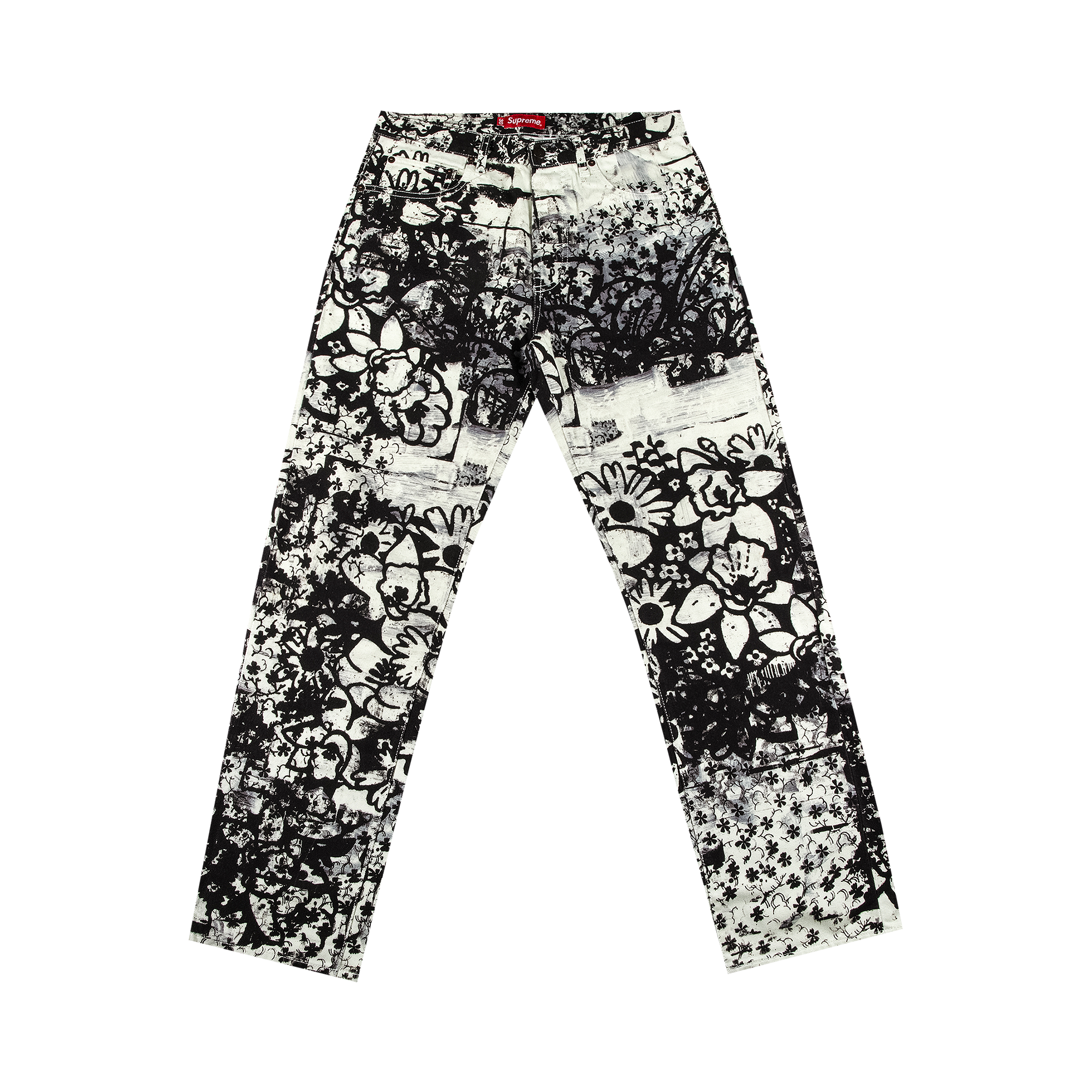 Supreme X Christopher Wool Regular Jean In Black | Editorialist