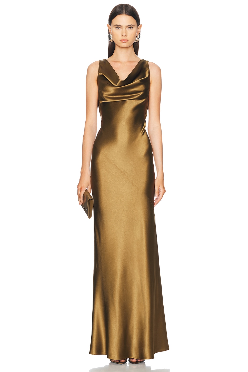 green emerald velvet dress Mirror Palais main image 1