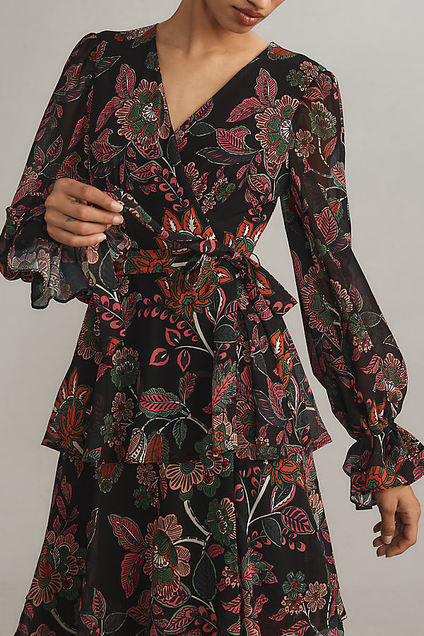 hutch long-sleeve v-neck wrap midi dress Anthropologie | Dresses | New Anthropologie Hutch Longsleeve Vneck Wrap Midi Dress