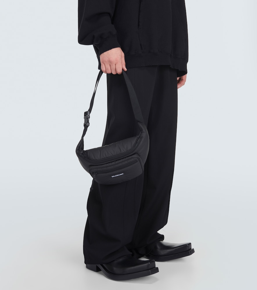 Balenciaga Nylon Belt Bag - Black | Editorialist