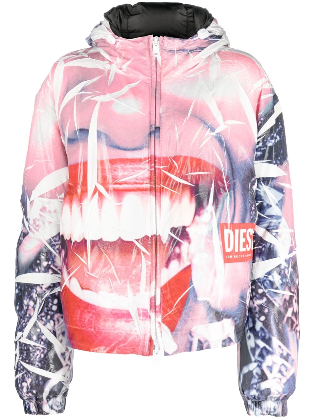DIESEL® Diesel smiley face-print jacket
