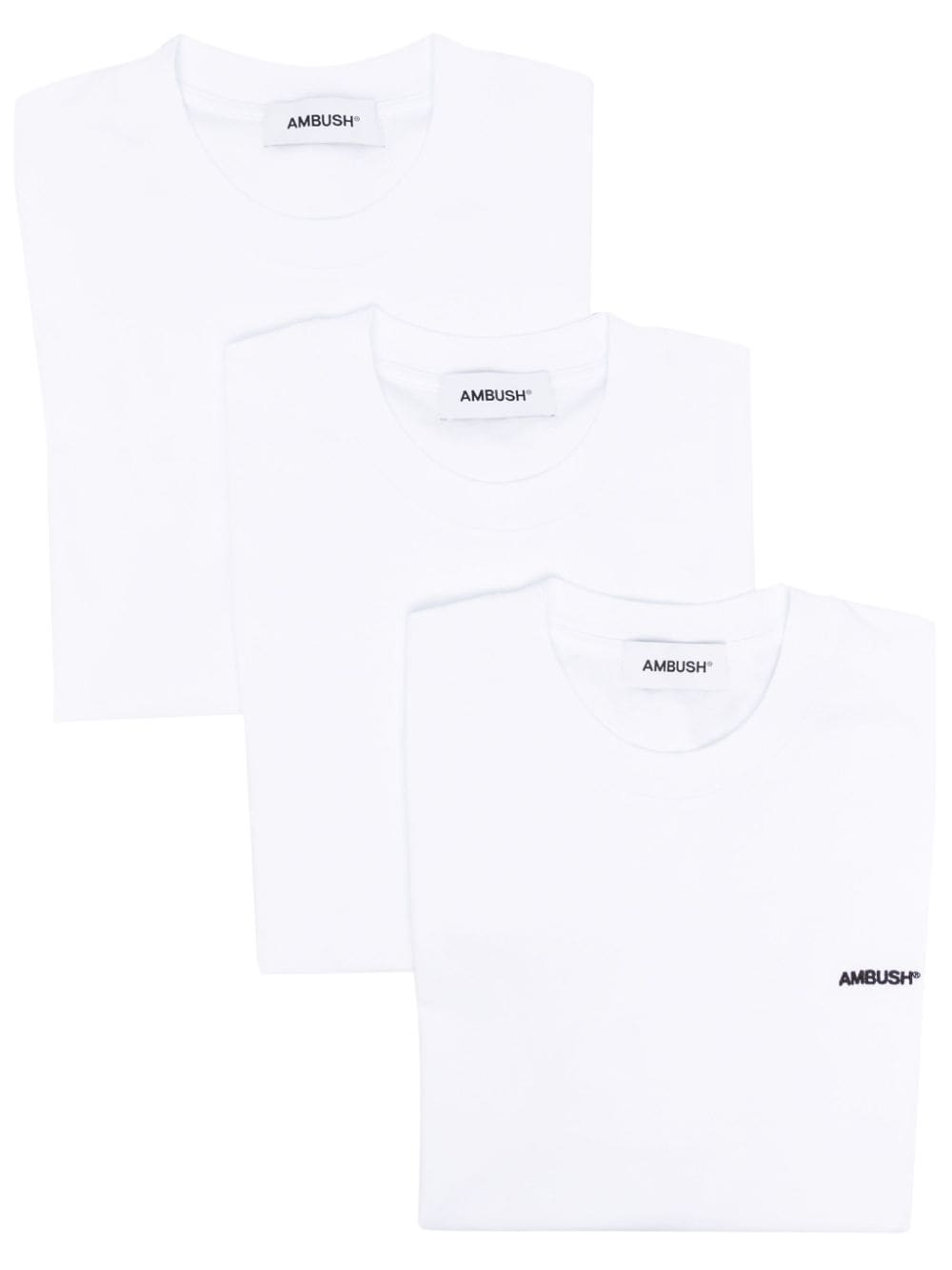AMBUSH logo-embroidered crew-neck t-shirt