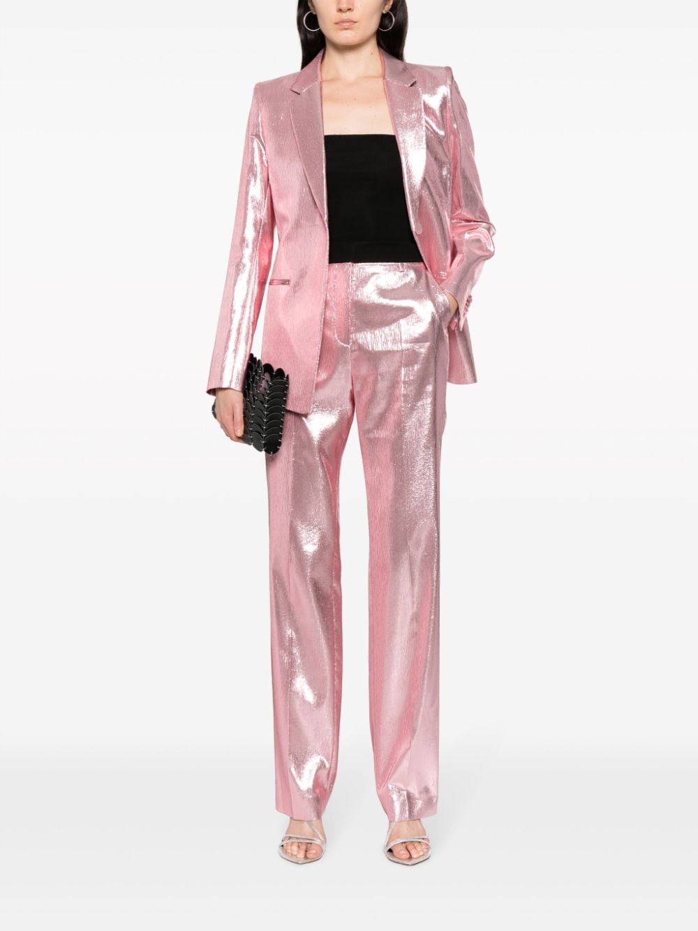 PACO RABANNE Rabanne Metallic-Effect Trousers