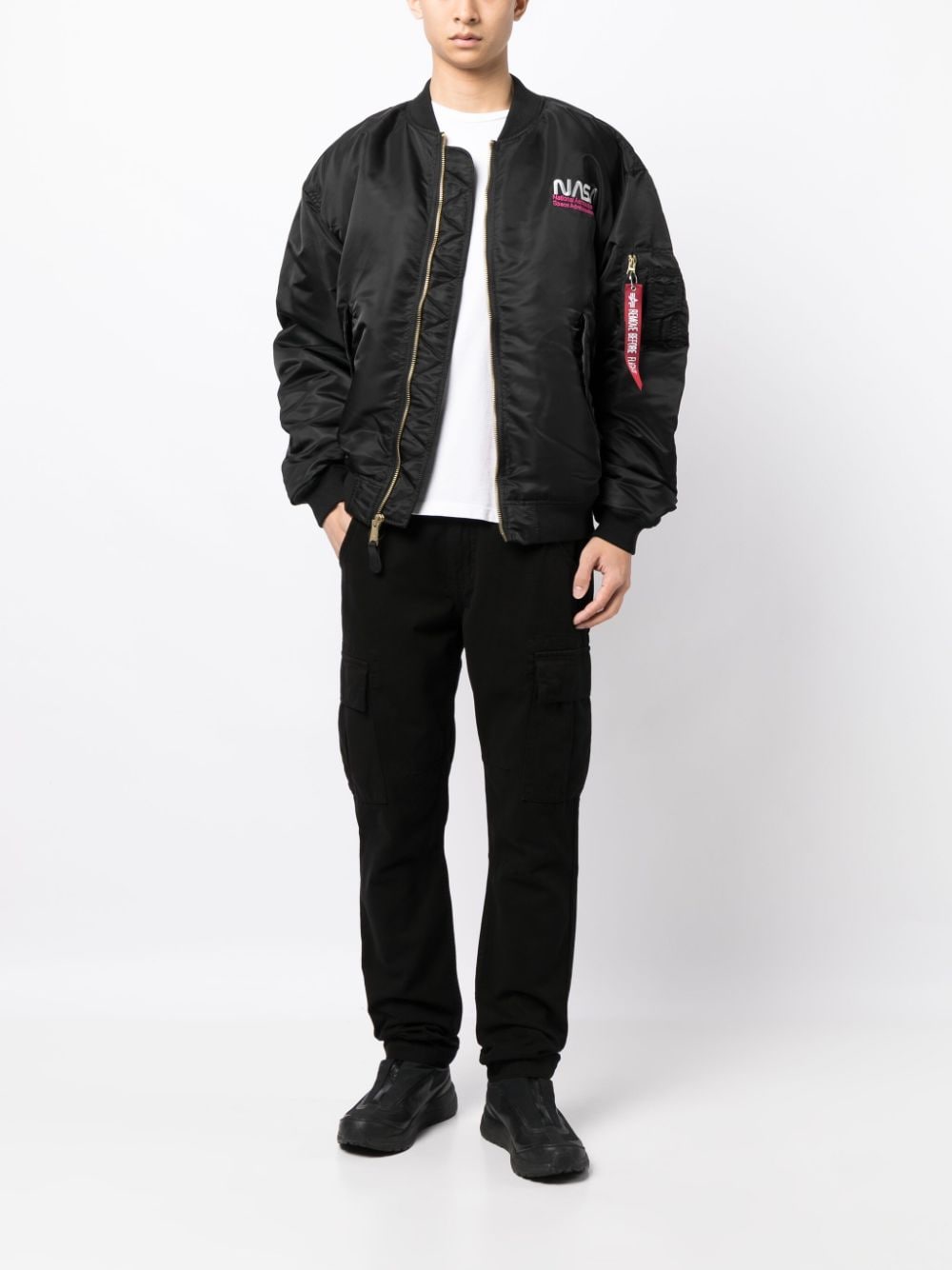 ALPHA INDUSTRIES Straight-Leg Cargo Trousers