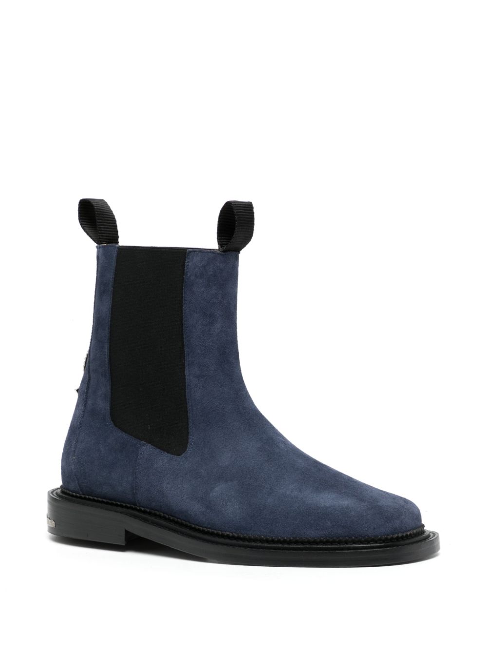 靴 Toga virilis Navy Suede Boots Toga Virilis Navy Suede Embellished Boots In Blue 16363388 - 65