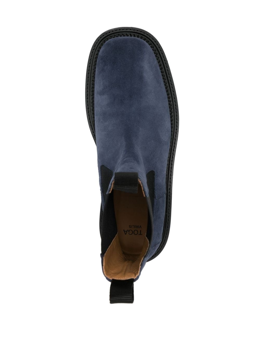 靴 Toga virilis Navy Suede Boots Toga Virilis Navy Suede Embellished Boots In Blue 16363388 - 65