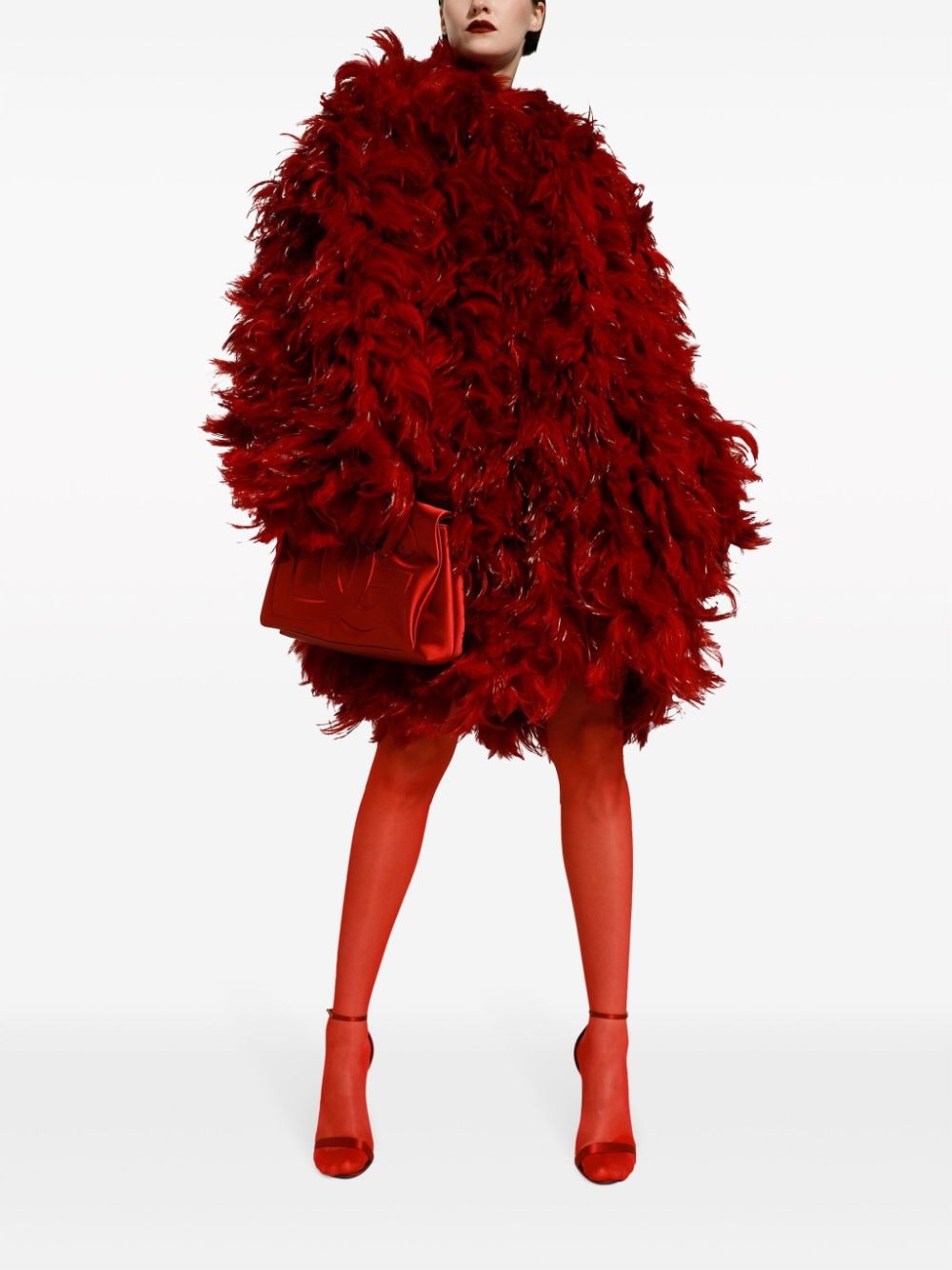 DOLCE & GABBANA Dolce & Gabbana Embellished Organza Midi Coat