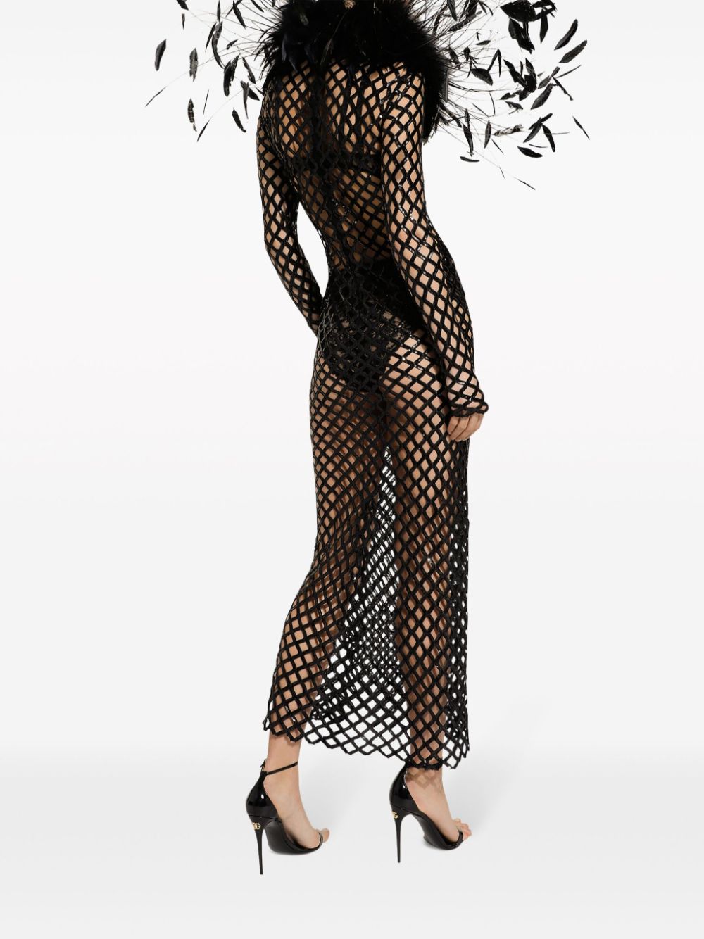 sandro long mesh sequin dress Sandro Long mesh sequin dress - SFPRO03090