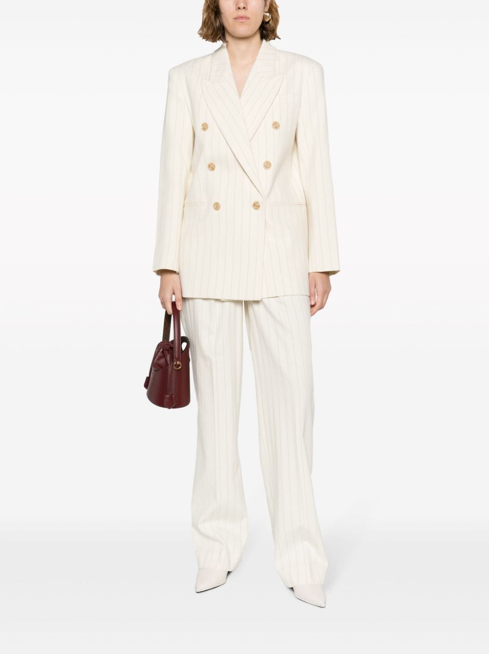 ZIMMERMANN ZIMMERMANN luminosity pinstriped double-breasted blazer