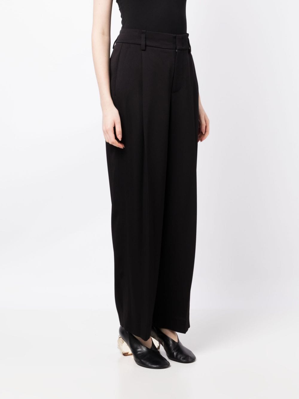 Vince Camuto Pantalon large taille mi-haute à imprimé floral pour femme