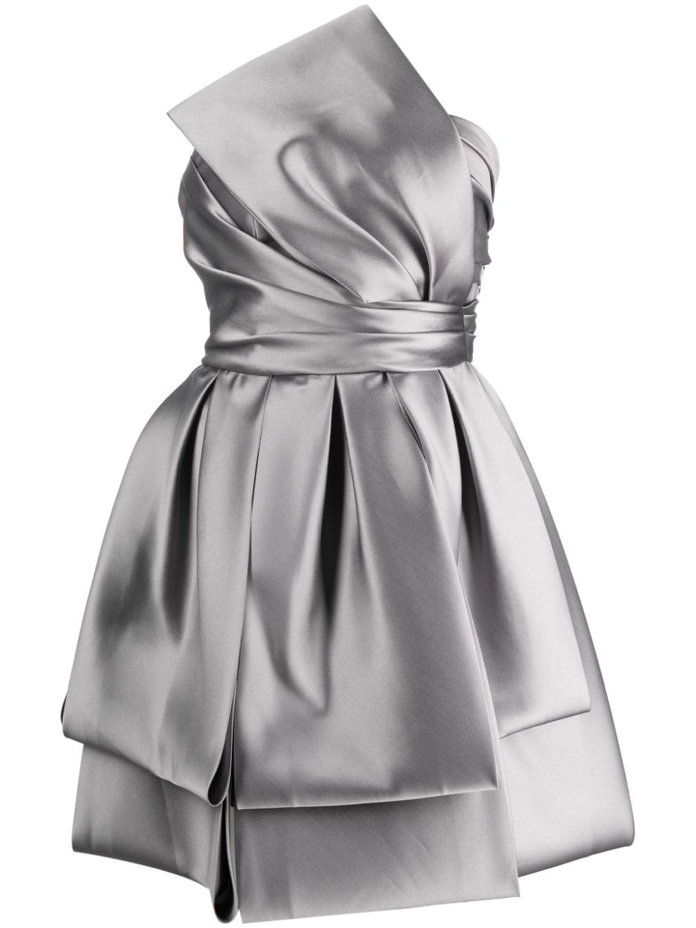 alberta ferretti draped mikado mini dress Alberta Ferretti Draped mikado silhouette dress