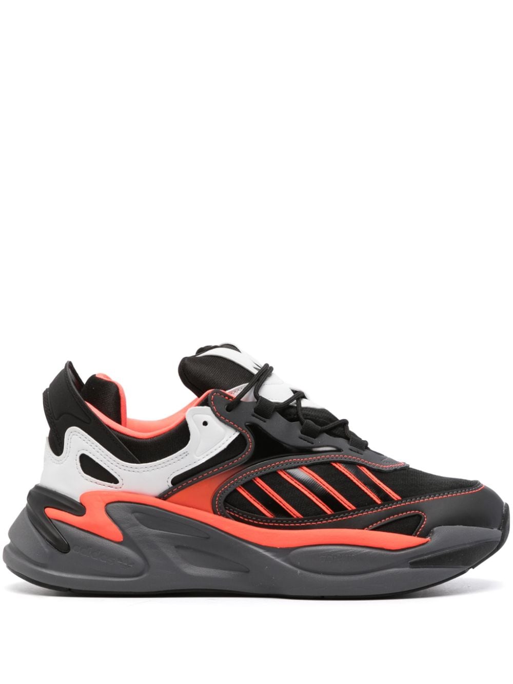 Adidas Logo-print Panelled Sneakers - Black | Editorialist