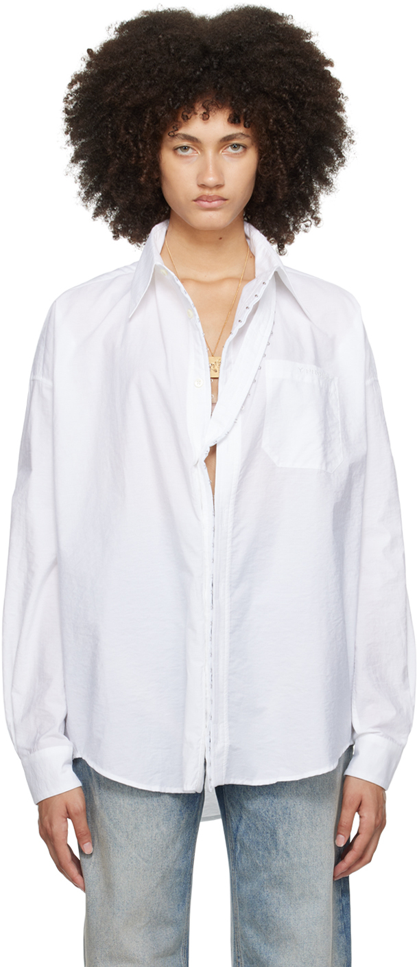 Y/Project Hook-Eye Shirt In White - 61% Off | Editorialist