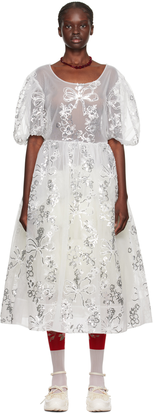 Simone Rocha White Tutu Maxi Dress In Ivory/White Silver - 66% Off | Editorialist Simone Rocha White Tutu Maxi Dress In Ivory/White Silver - 66% Off | Editorialist