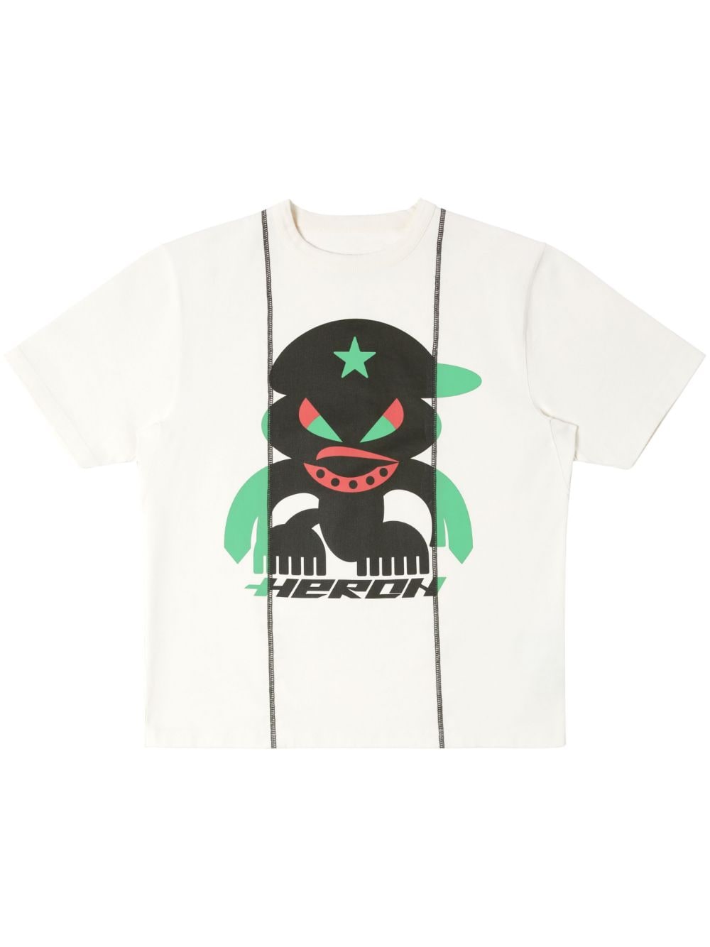 HERON PRESTON monster tape cotton t-shirt