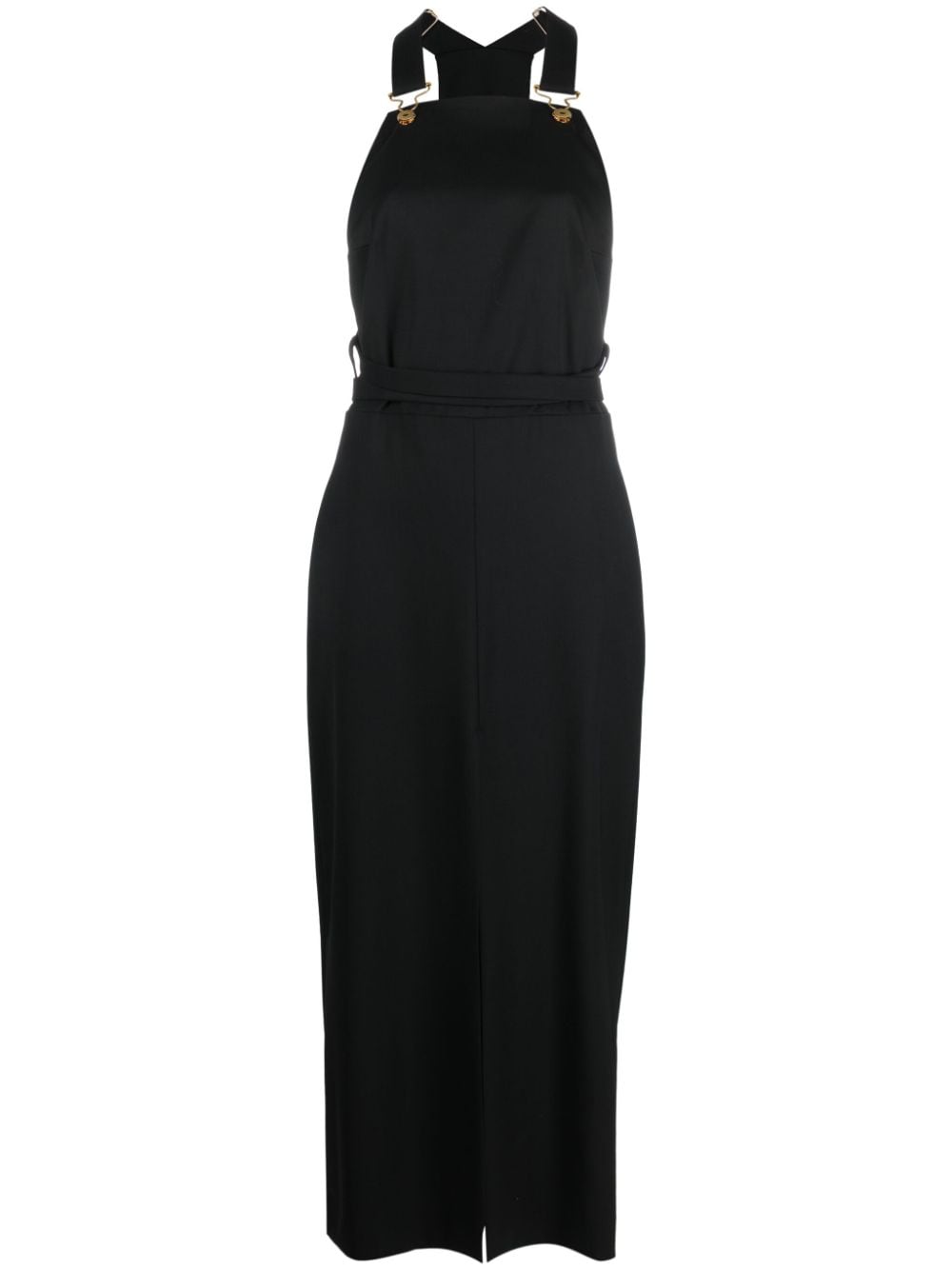 Patou Virgin Wool-Blend Pinafore Dress In Black - 48% Off | Editorialist Patou Virgin Wool-Blend Pinafore Dress In Black - 48% Off | Editorialist