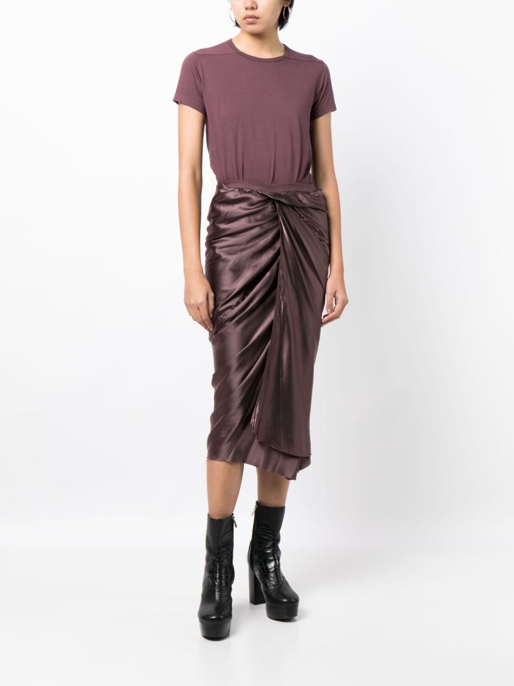 RICK OWENS Rick Owens Wrap-Design Skirt