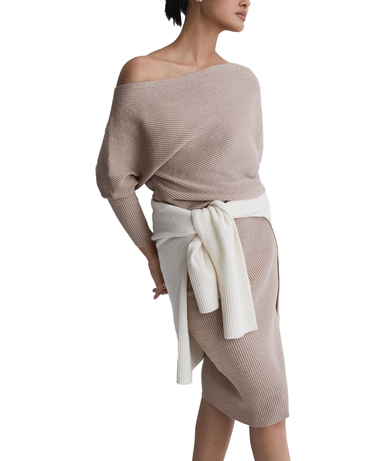 boden cable knit dress Boden Women's Merino Knitted Dress in Purple main image 0