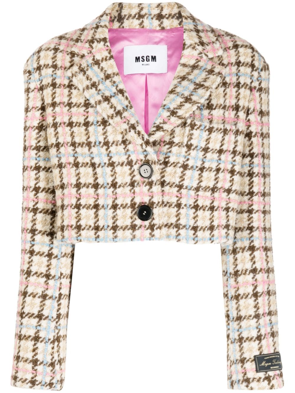 MSGM MSGM Cropped Tweed Jacket