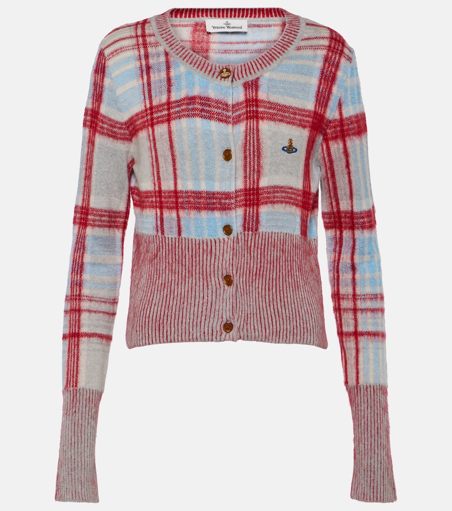 Vivienne Westwood Madras Check Cotton-Blend Cardigan In