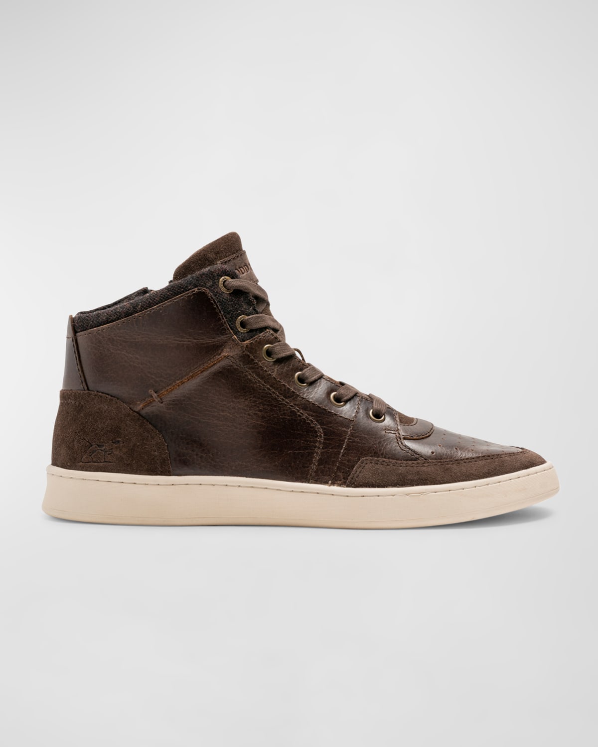 Rodd Gunn Sussex Leather High-Top Sneakers Chocolate Wash