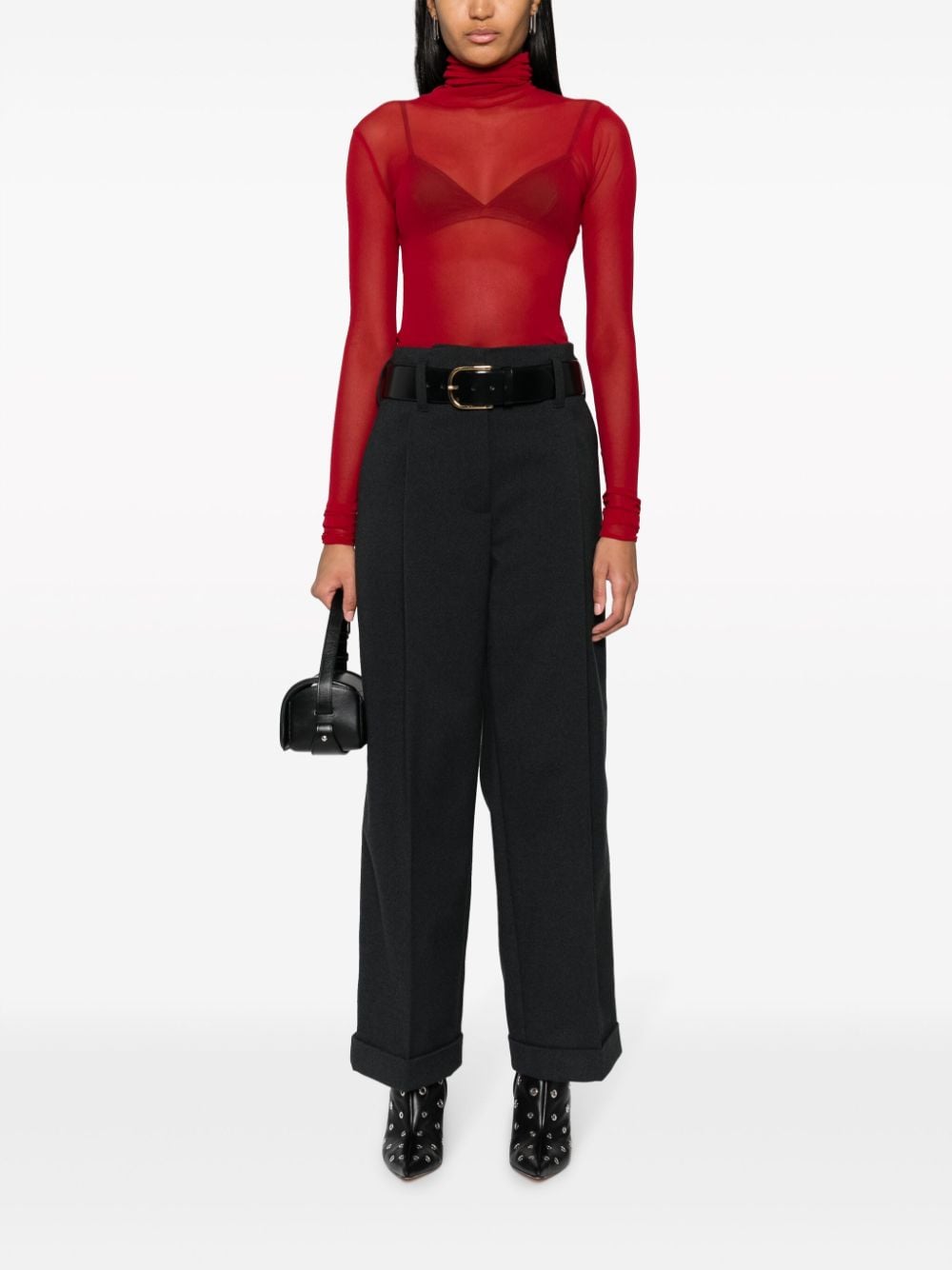 PHILOSOPHY DI LORENZO SERAFINI Philosophy Di Lorenzo Serafini High-Waisted Pleated Wide-Leg Trousers