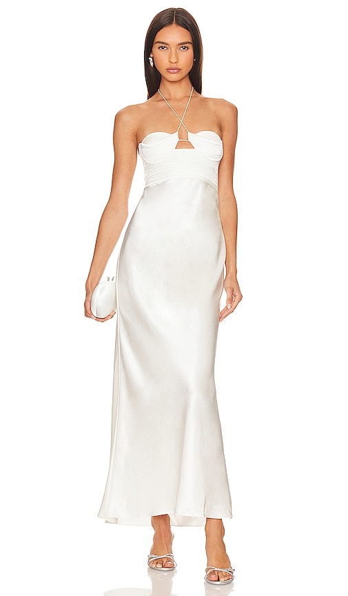 Anna October Sarah Midi Dress in IVORY. - Size XL (Also in Xs)