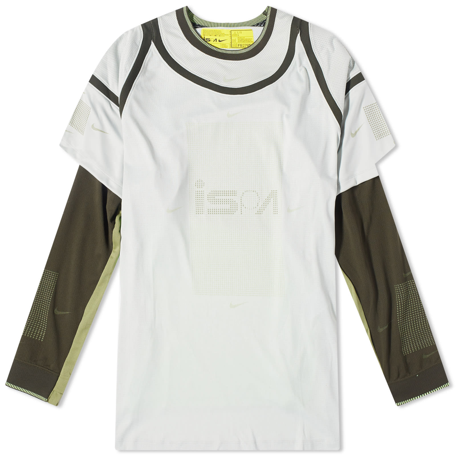 Nike Long Sleeve Ispa Top - Silver/Sequoia/Alligator | Editorialist