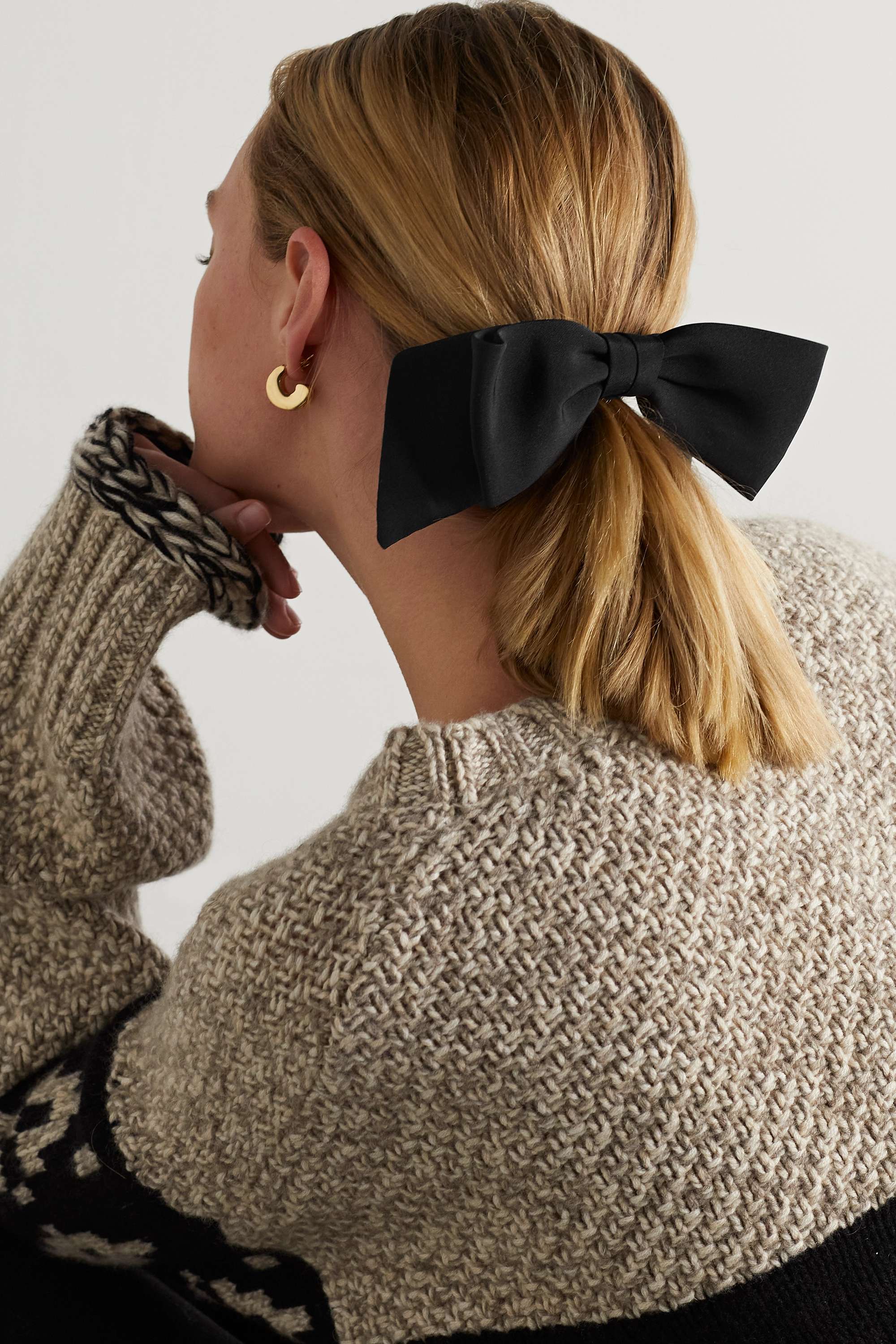 Sophie Buhai Classic Puffy Headband - Taupe | Editorialist