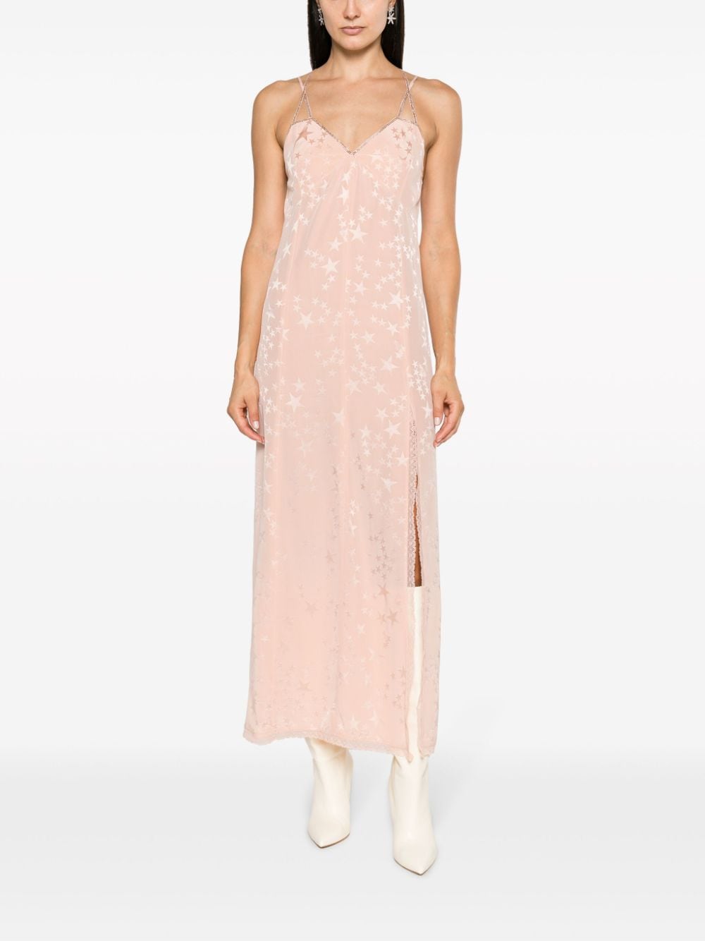 ZADIG&VOLTAIRE Zadig&Voltaire Rohal Star-Jacquard Silk Dress