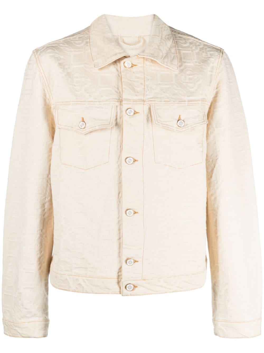 CASABLANCA Casablanca Monogram-Jacquard Denim Jacket