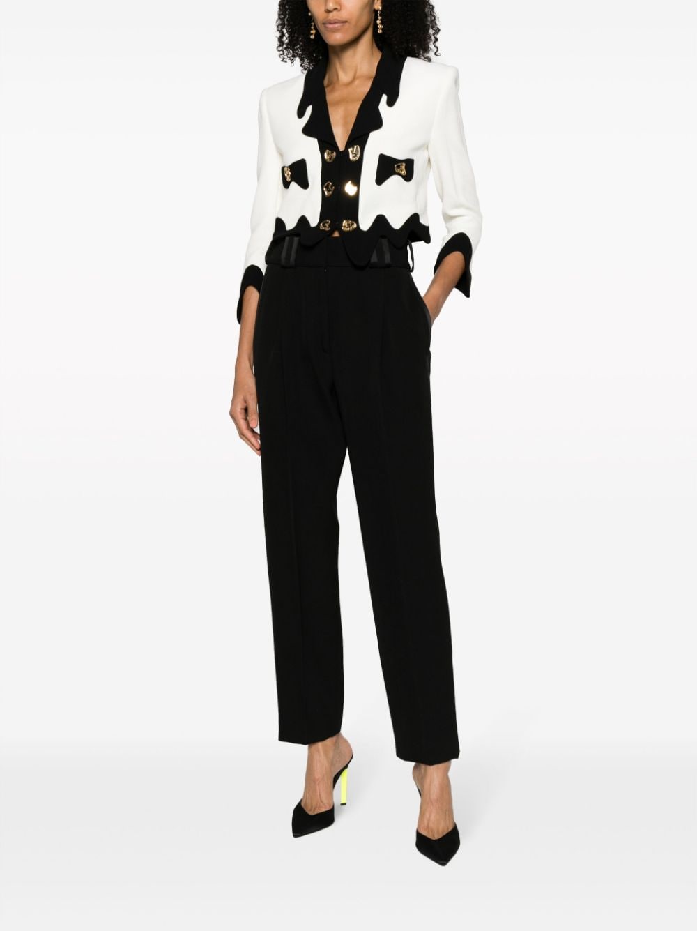 MOSCHINO Moschino High-Waist Cropped Trousers