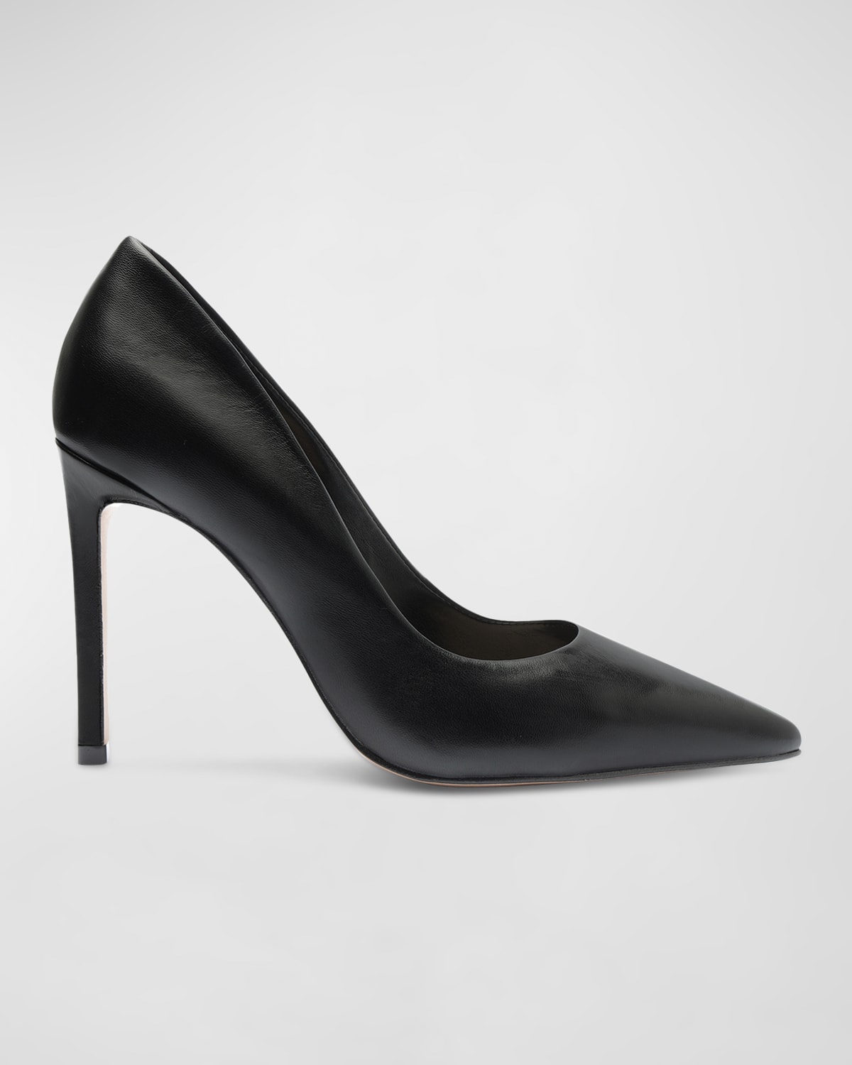 Schutz Lou Glam Pin Heel Pump Black Editorialist