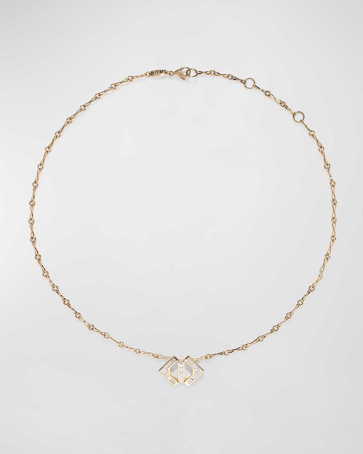 Azlee Double Glow Diamond Necklace - One-Color | Editorialist
