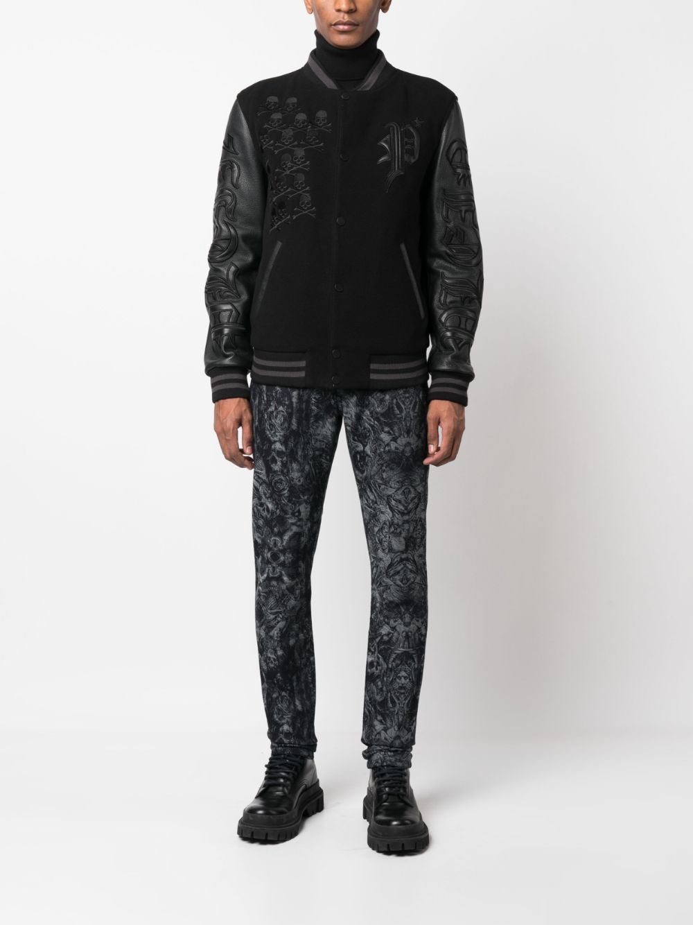 PHILIPP PLEIN Philipp Plein Mid-Rise Tapered-Leg Jeans