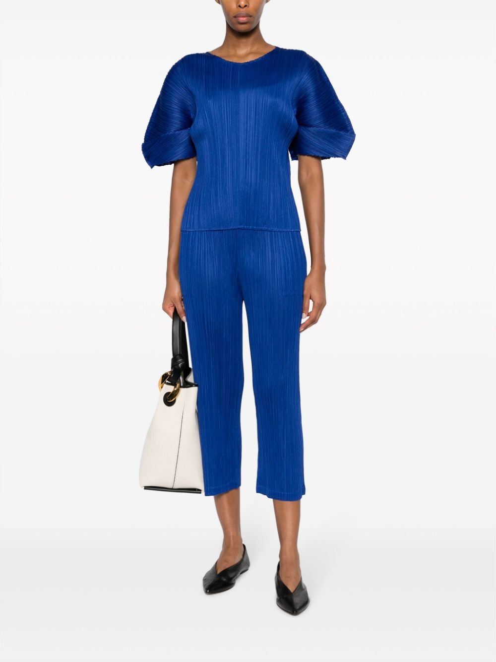 ISSEY MIYAKE Pleats Please Issey Miyake mc august plissé cropped trousers
