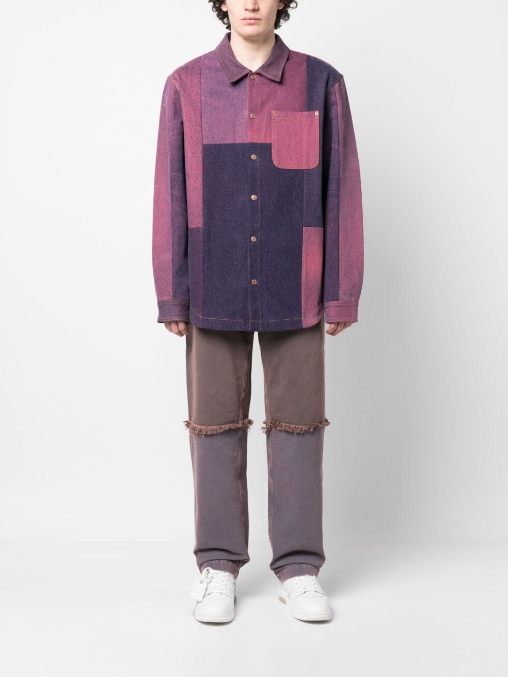 COUNTY OF MILAN Marcelo Burlon County of Milan Hybrid Straight-Leg Jeans