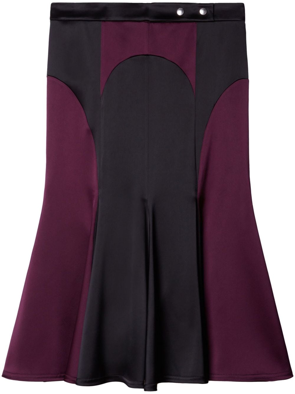 OFF-WHITE Off-White Panelled Satin Midi Skirt