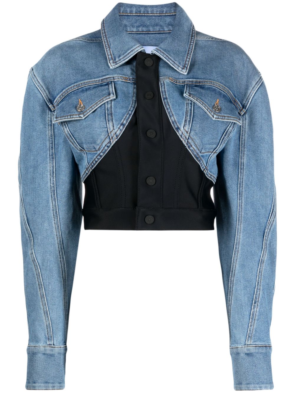 MAISON MARGIELA MM6 Maison Margiela Black Wool Blend Coat