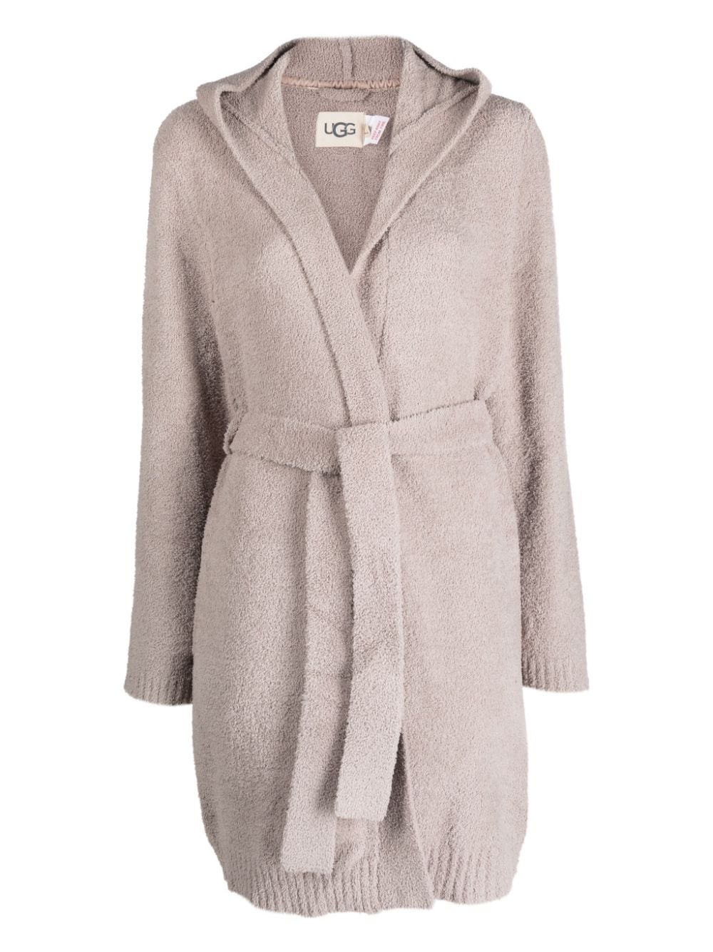 Ugg Amari Terry-Cloth Belted Hooded Robe - Grey | Editorialist