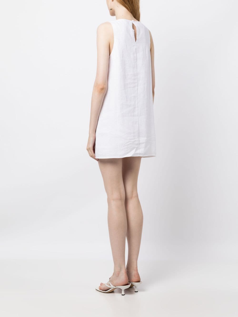 Reformation Anabella Linen Mini Dress In Ivory - 50% Off | Editorialist Reformation Anabella Linen Mini Dress In Ivory - 50% Off | Editorialist