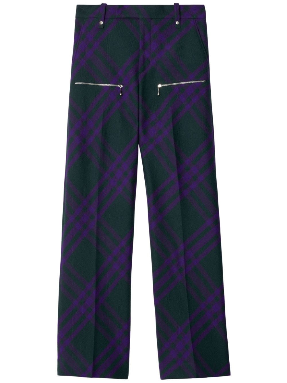 BURBERRY Burberry Check-Pattern Wool Trousers