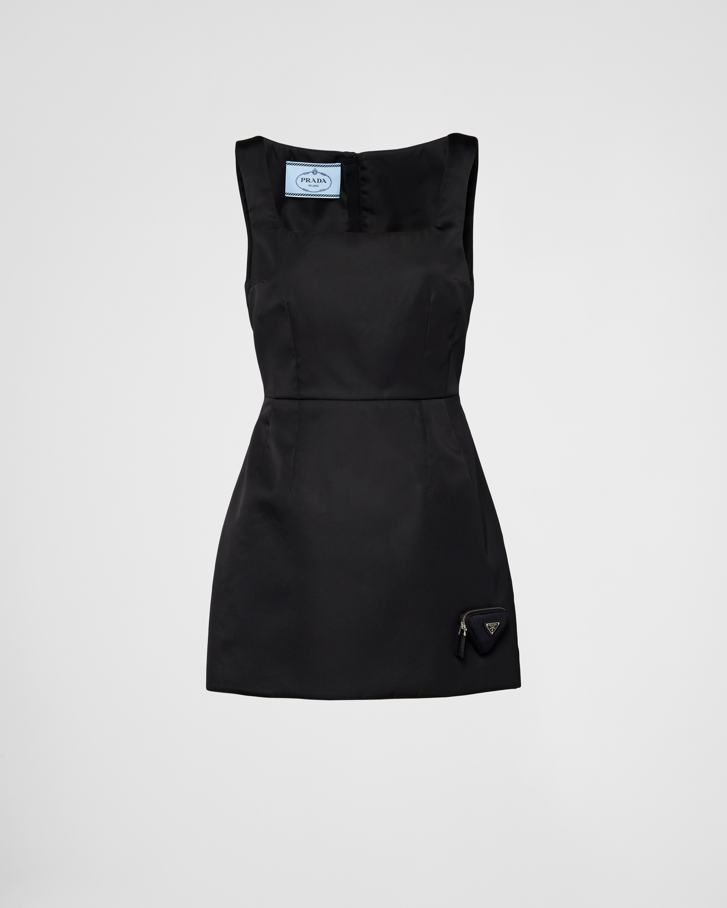 Prada Re-Nylon Mini Dress - Black | Editorialist Prada Re-Nylon Mini Dress - Black | Editorialist