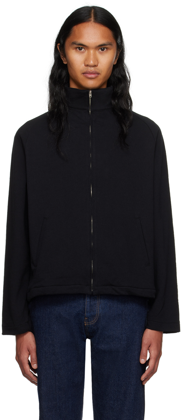 Lady White Co. Textured Track Jacket In Black - 51% Off | Editorialist