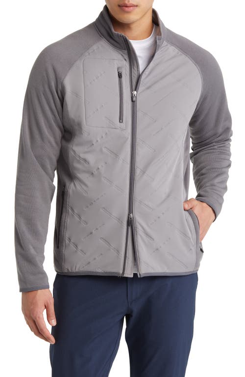 JOHNNIE-O johnnie-O mario mix media zip-up jacket