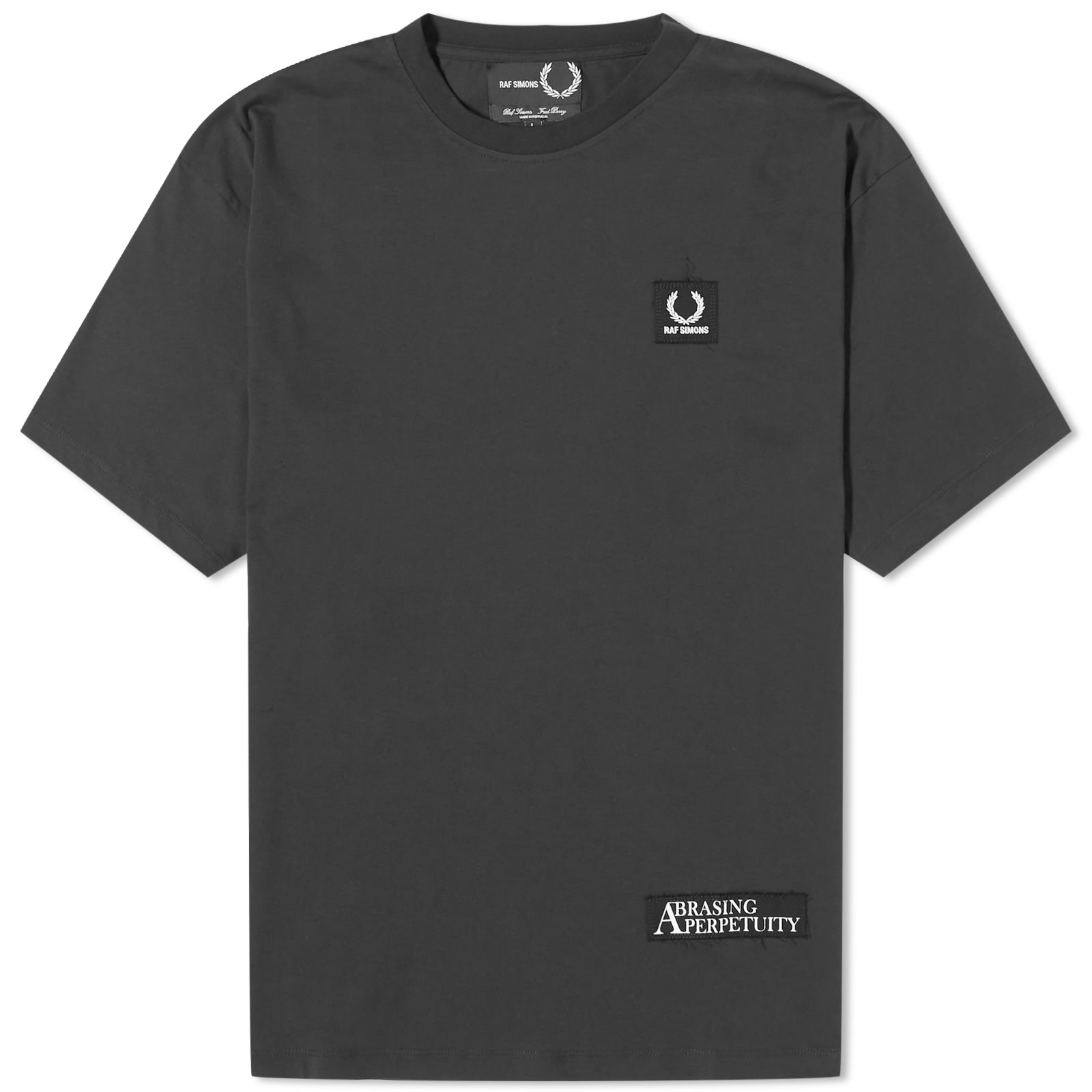 Raf Simons Fred Perry Punks Grail Tshirt L Black Hype Medium 