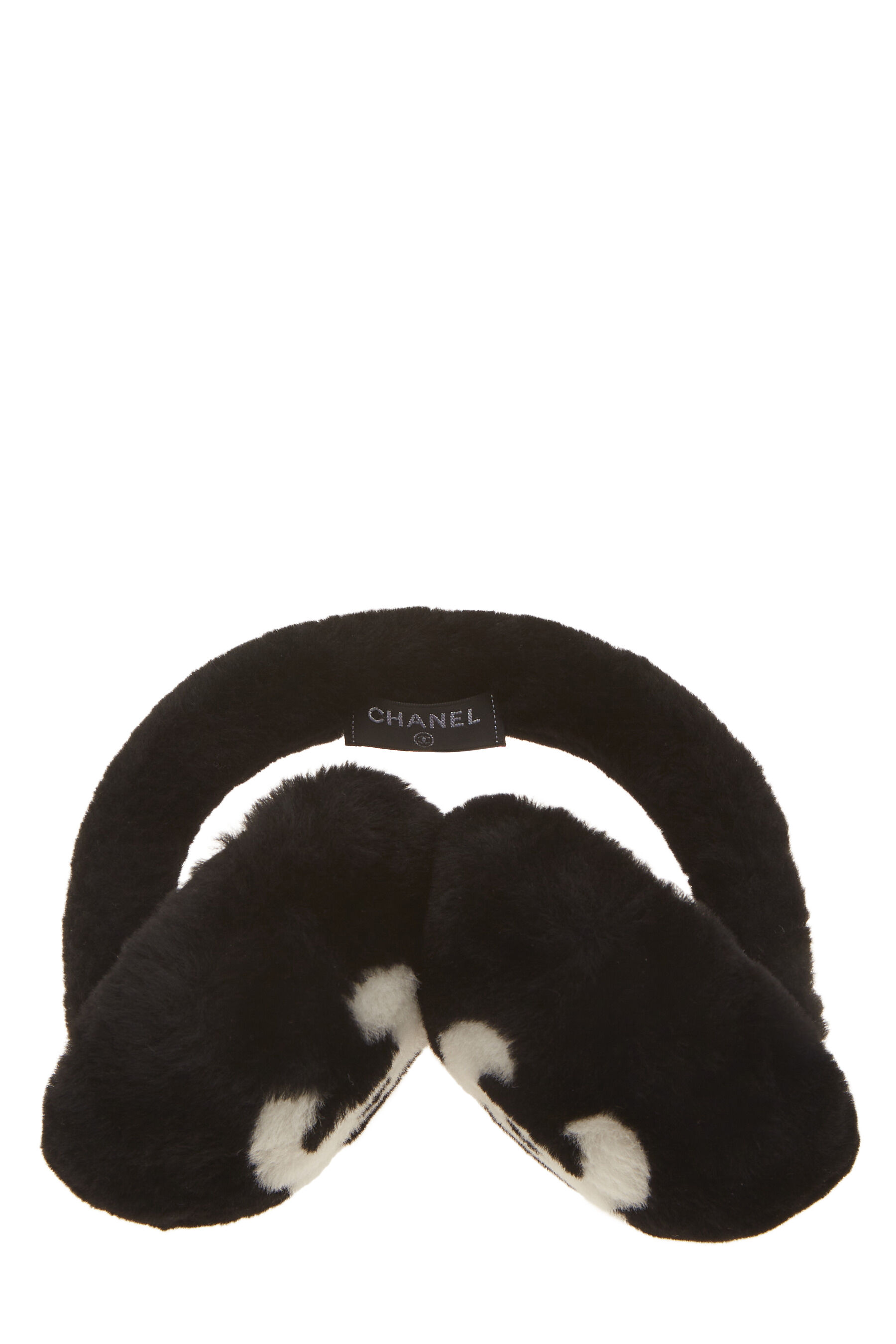 Chanel Lapin Logo Earmuffs - Black | Editorialist