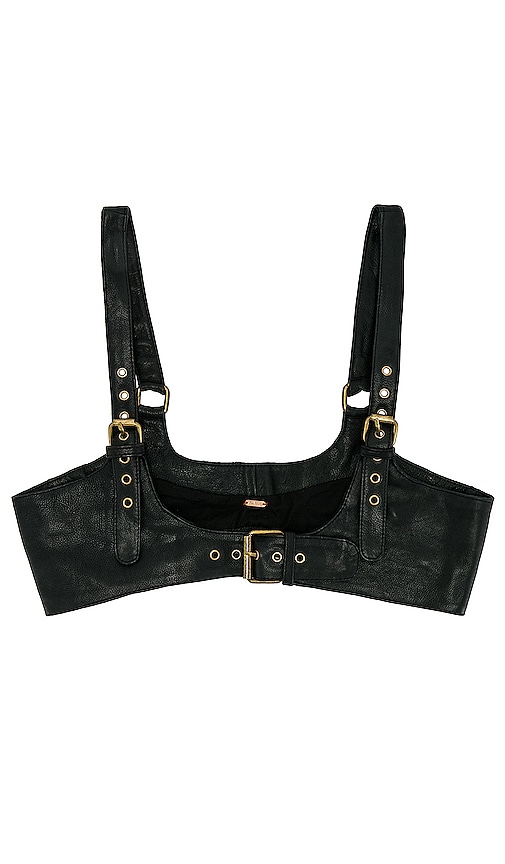 Free People Rebel Leather Harness - Black | Editorialist display picture 3